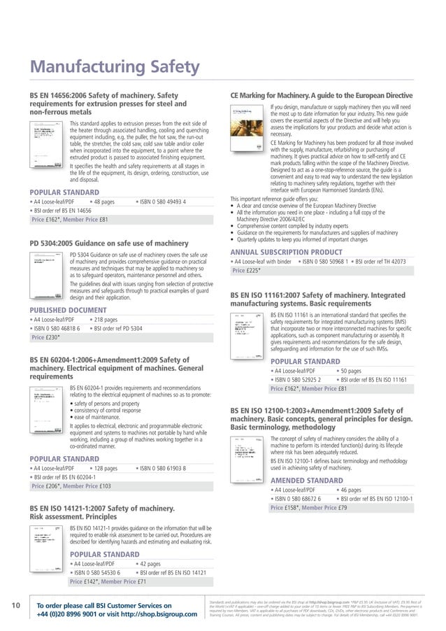 2010 Occupational Health and Safety Brochure | PDF