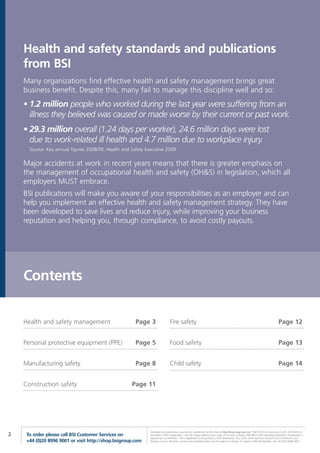 2010 Occupational Health and Safety Brochure | PDF