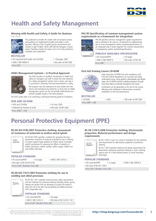 2010 Occupational Health and Safety Brochure | PDF