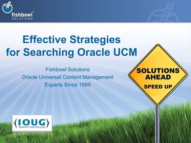 Effective Strategies for Searching Oracle UCM | PPTX