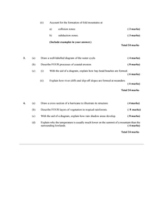 CSEC GEOGRAPHY PAST PAPER- PAPER 2- 2010 | PDF
