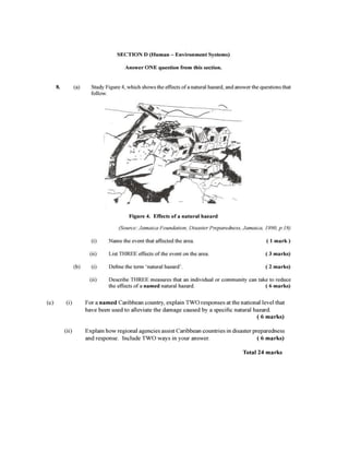 CSEC GEOGRAPHY PAST PAPER- PAPER 2- 2010 | PDF