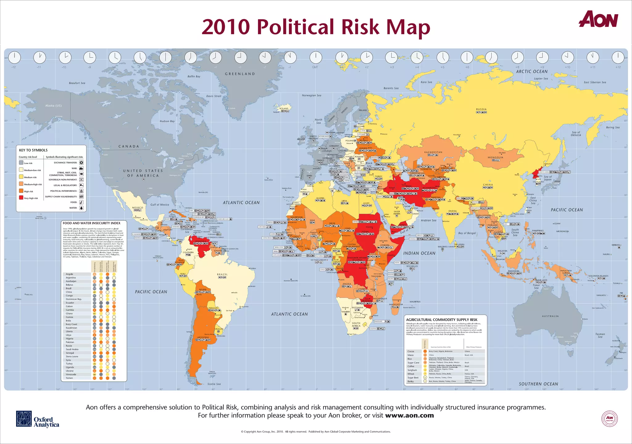 Aon\'s 2010 Global Risk Map | PPT