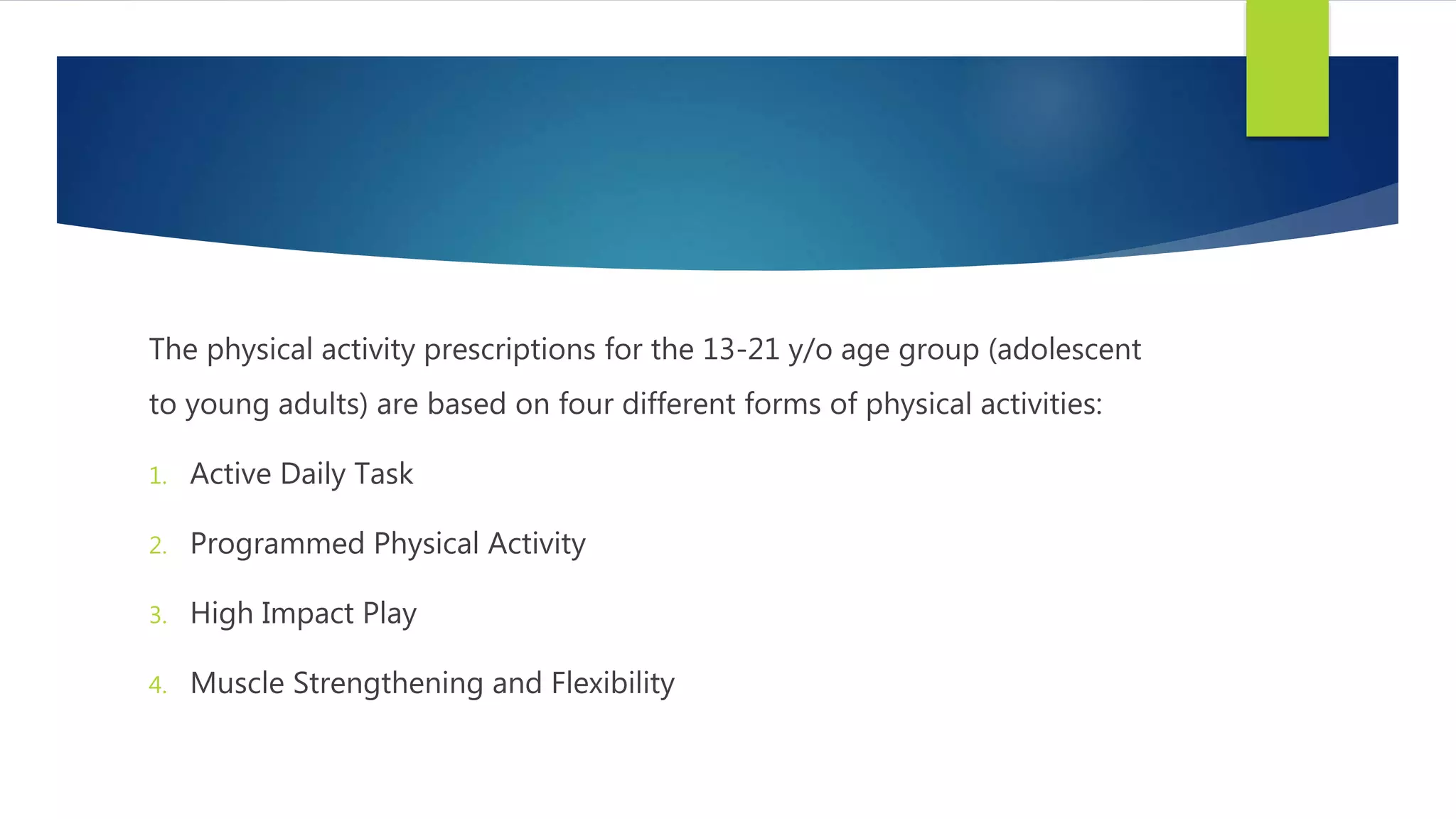 2010 Philippine National Guidelines on Physical Activity | PPTX