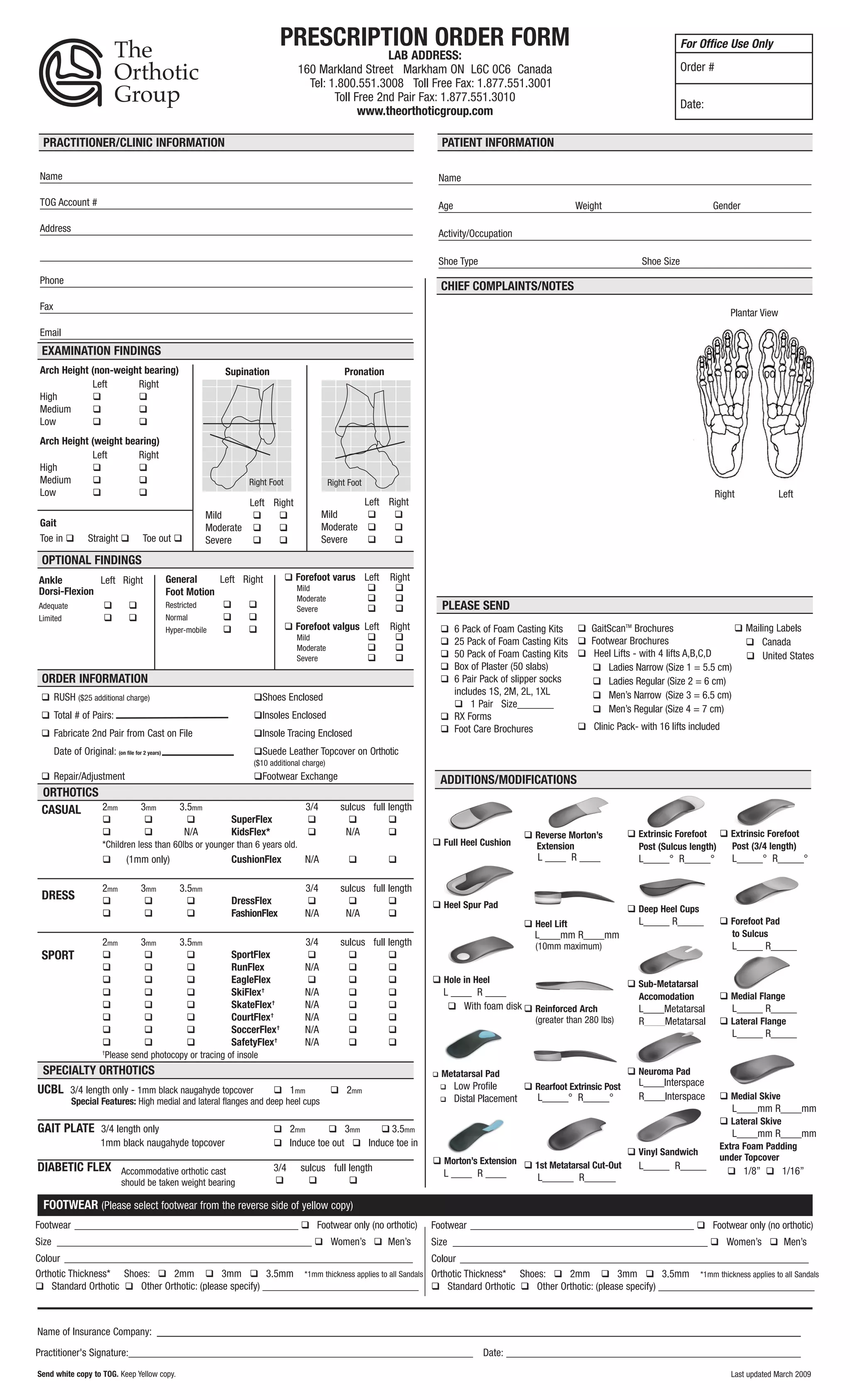2010 prescription order form | PDF