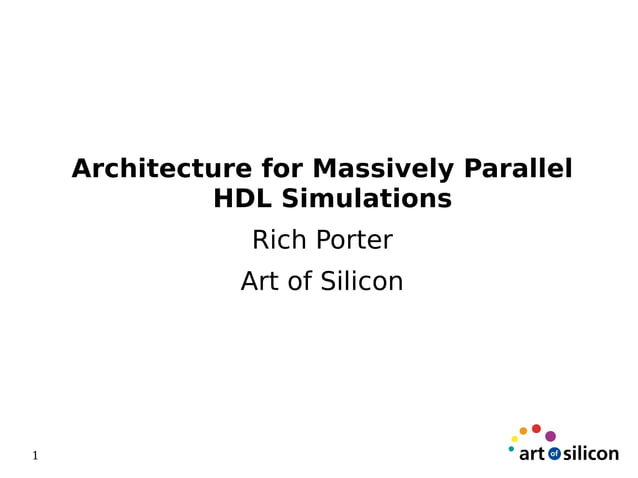 Architecture for Massively Parallel HDL Simulations | PDF