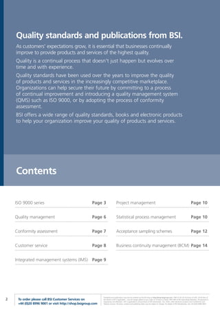 2010 Quality Management Brochure | PDF