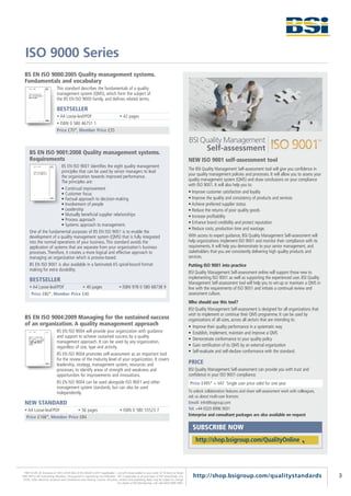 2010 Quality Management Brochure | PDF