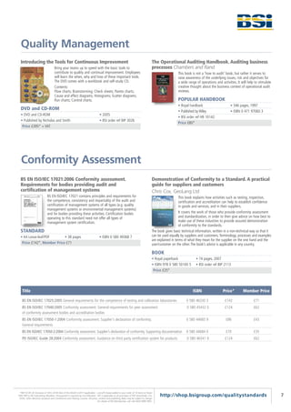 2010 Quality Management Brochure | PDF