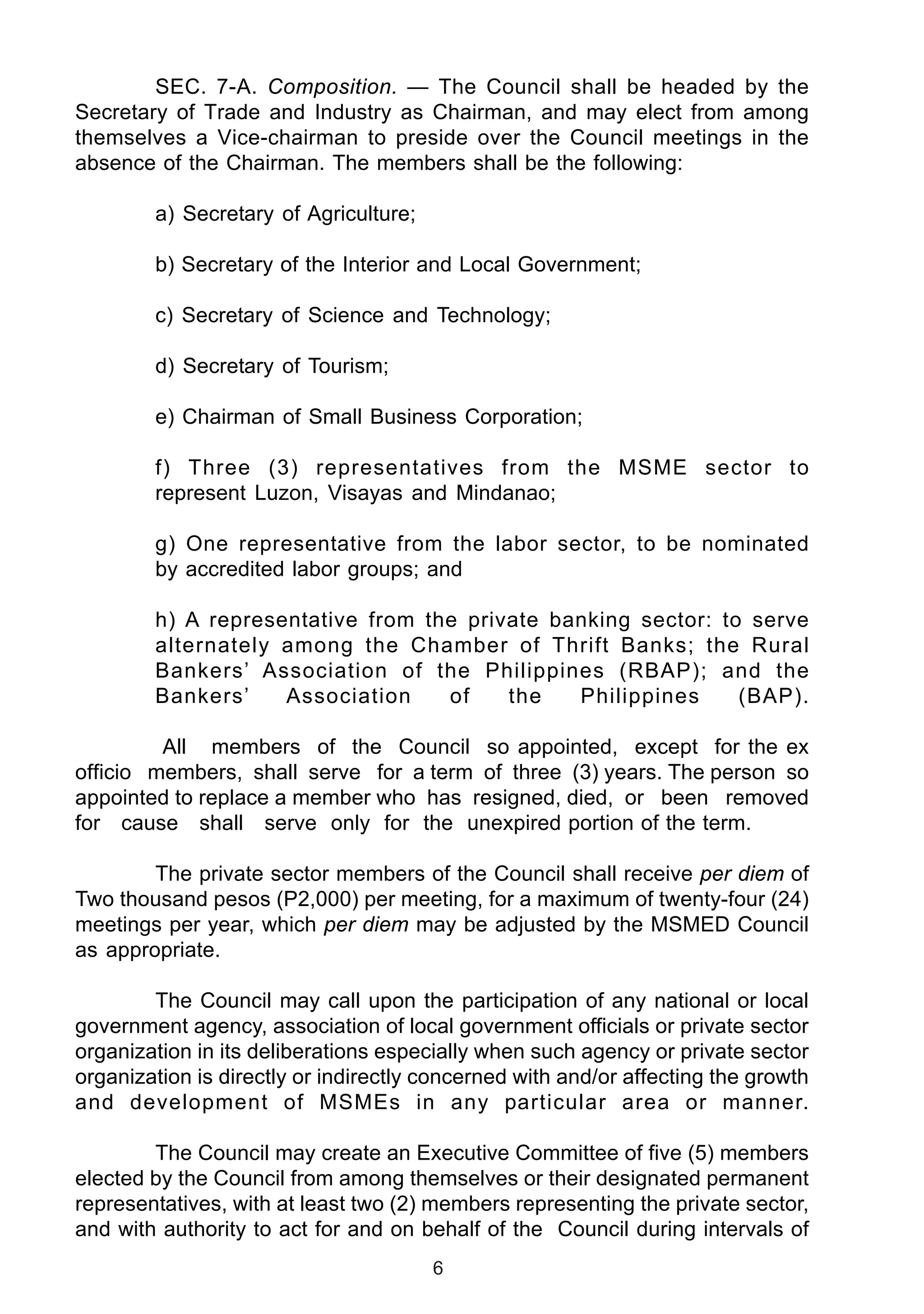 Magna Carta for MSME's (2010) R.A. 9501 | PDF