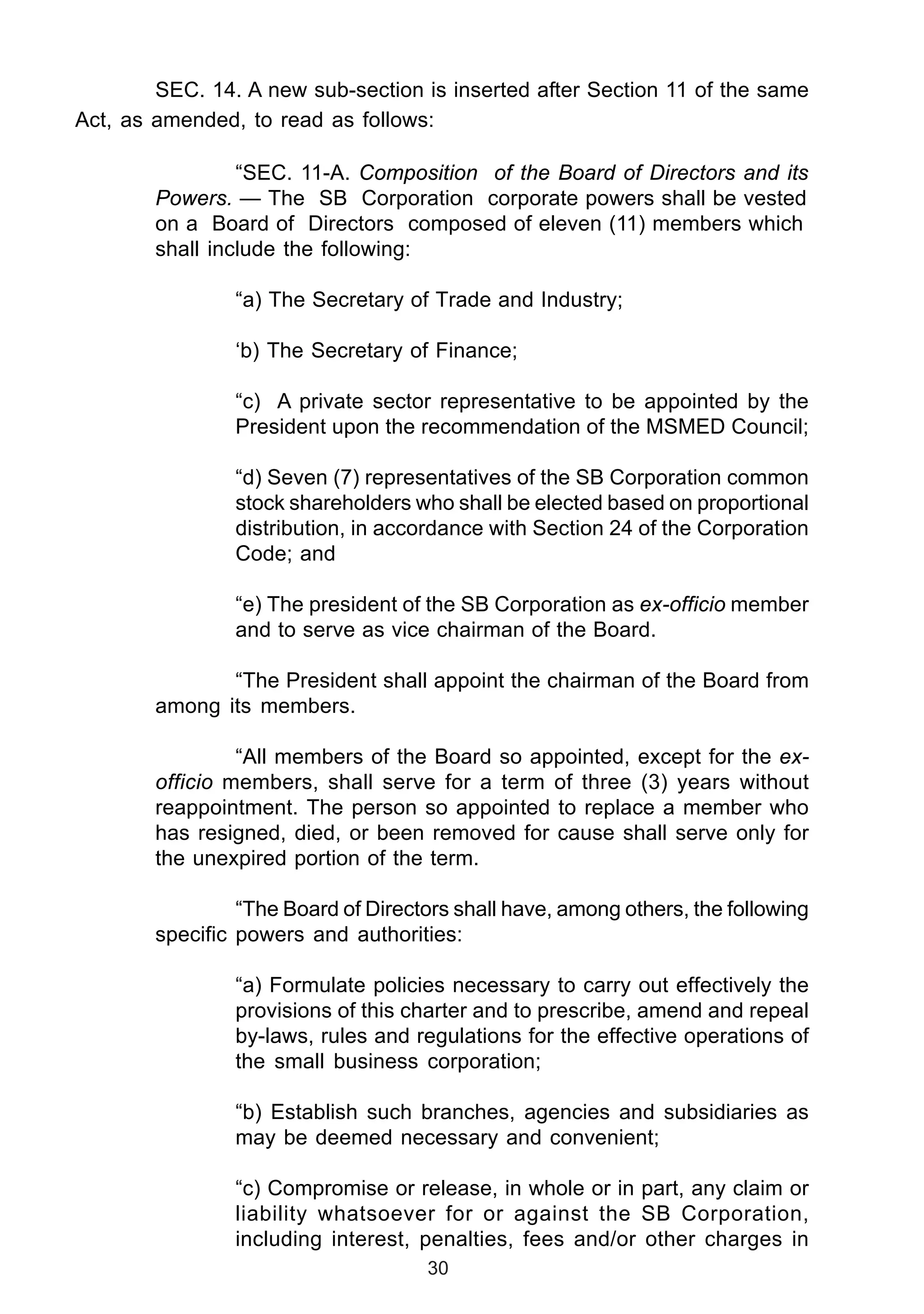 Magna Carta for MSME's (2010) R.A. 9501 | PDF