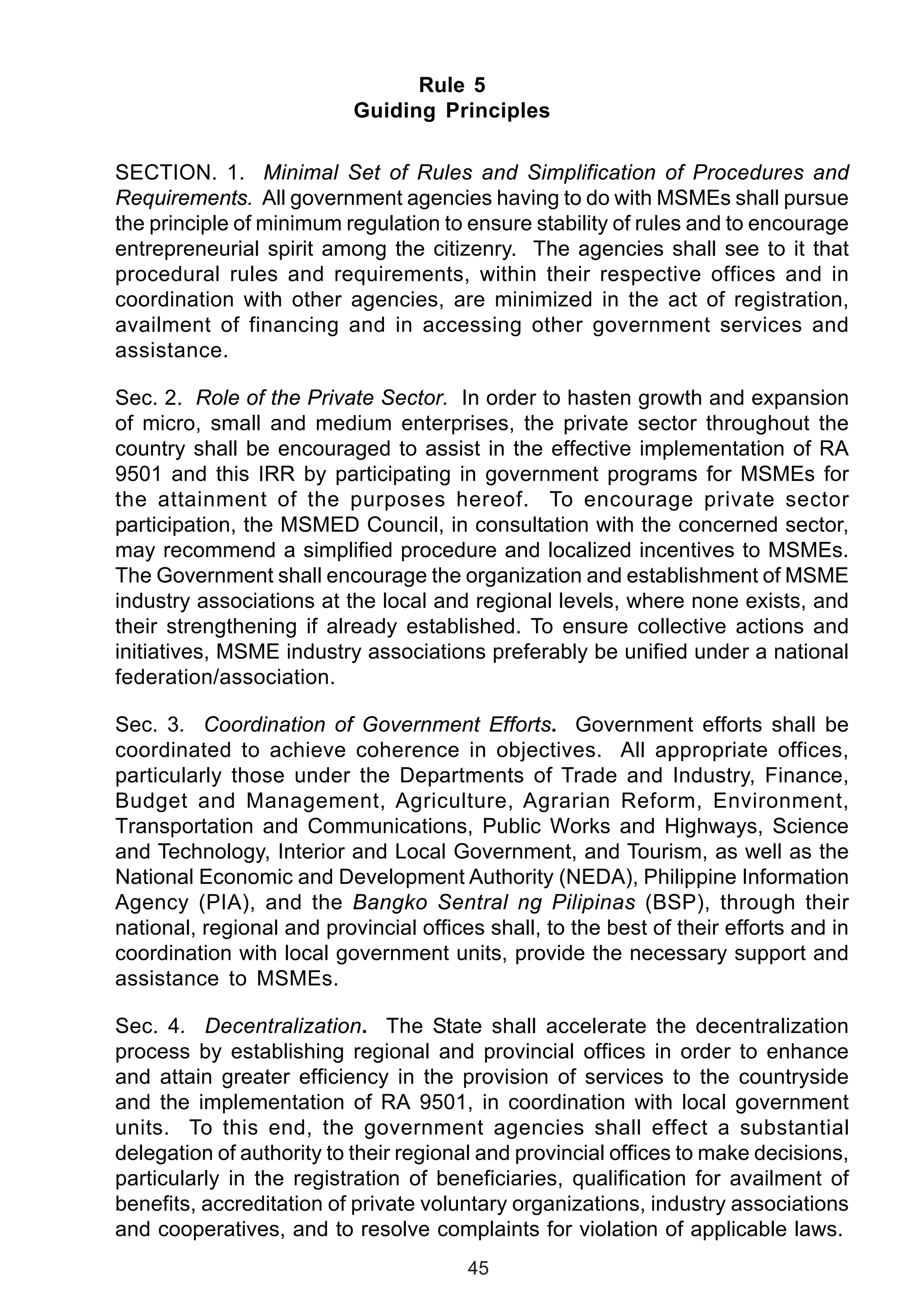 Magna Carta for MSME's (2010) R.A. 9501 | PDF