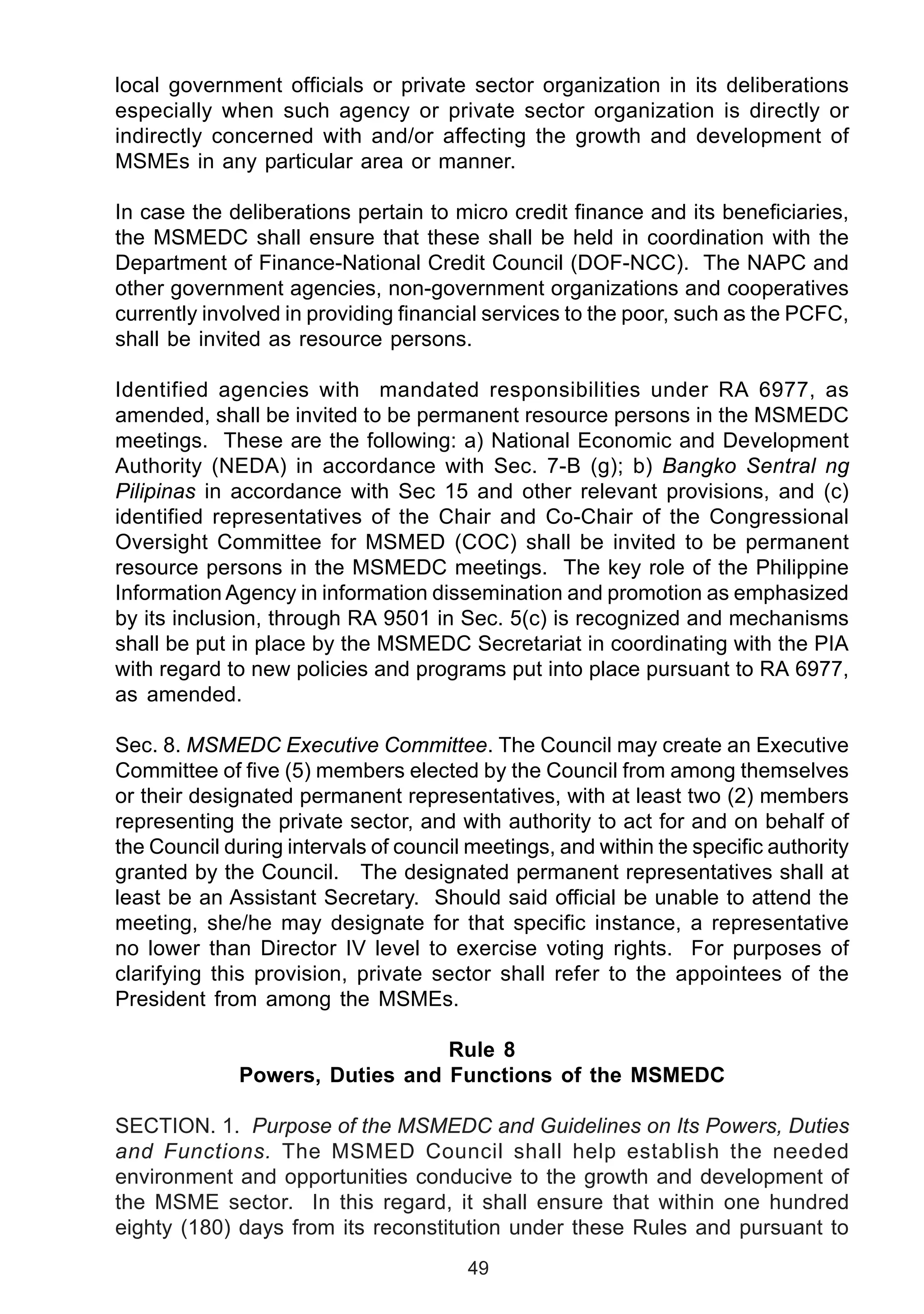 Magna Carta for MSME's (2010) R.A. 9501 | PDF