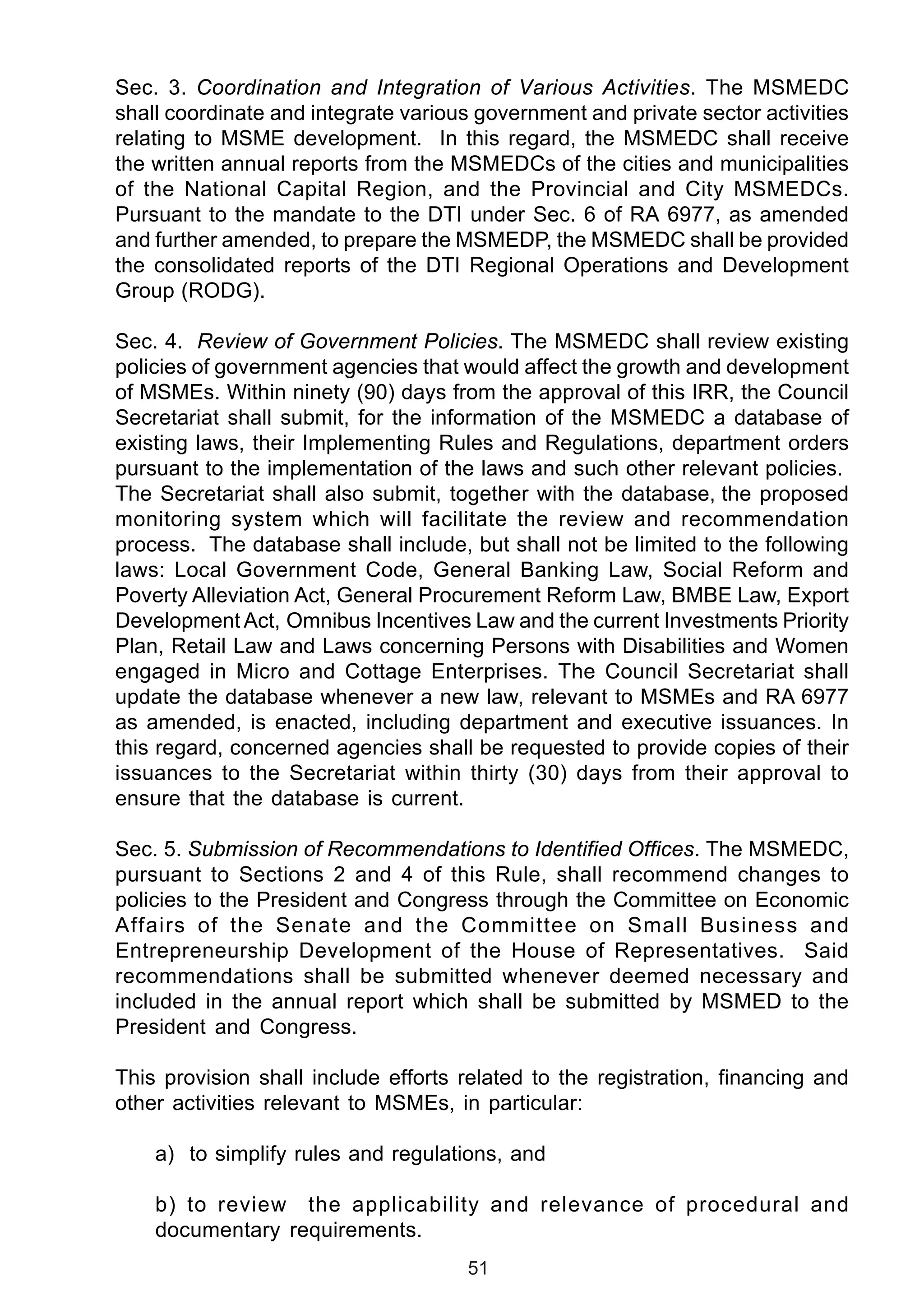 Magna Carta for MSME's (2010) R.A. 9501 | PDF