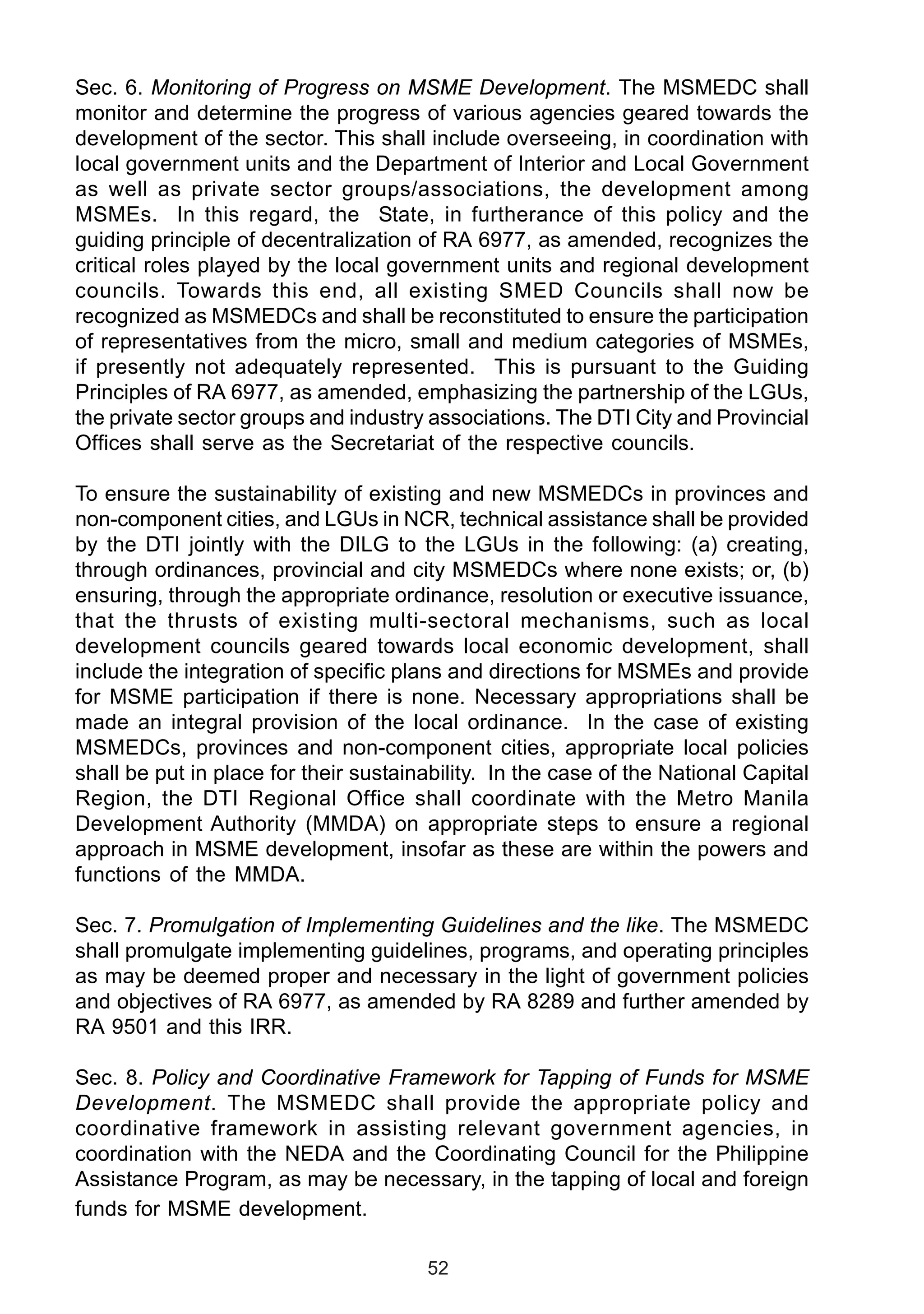 Magna Carta for MSME's (2010) R.A. 9501 | PDF