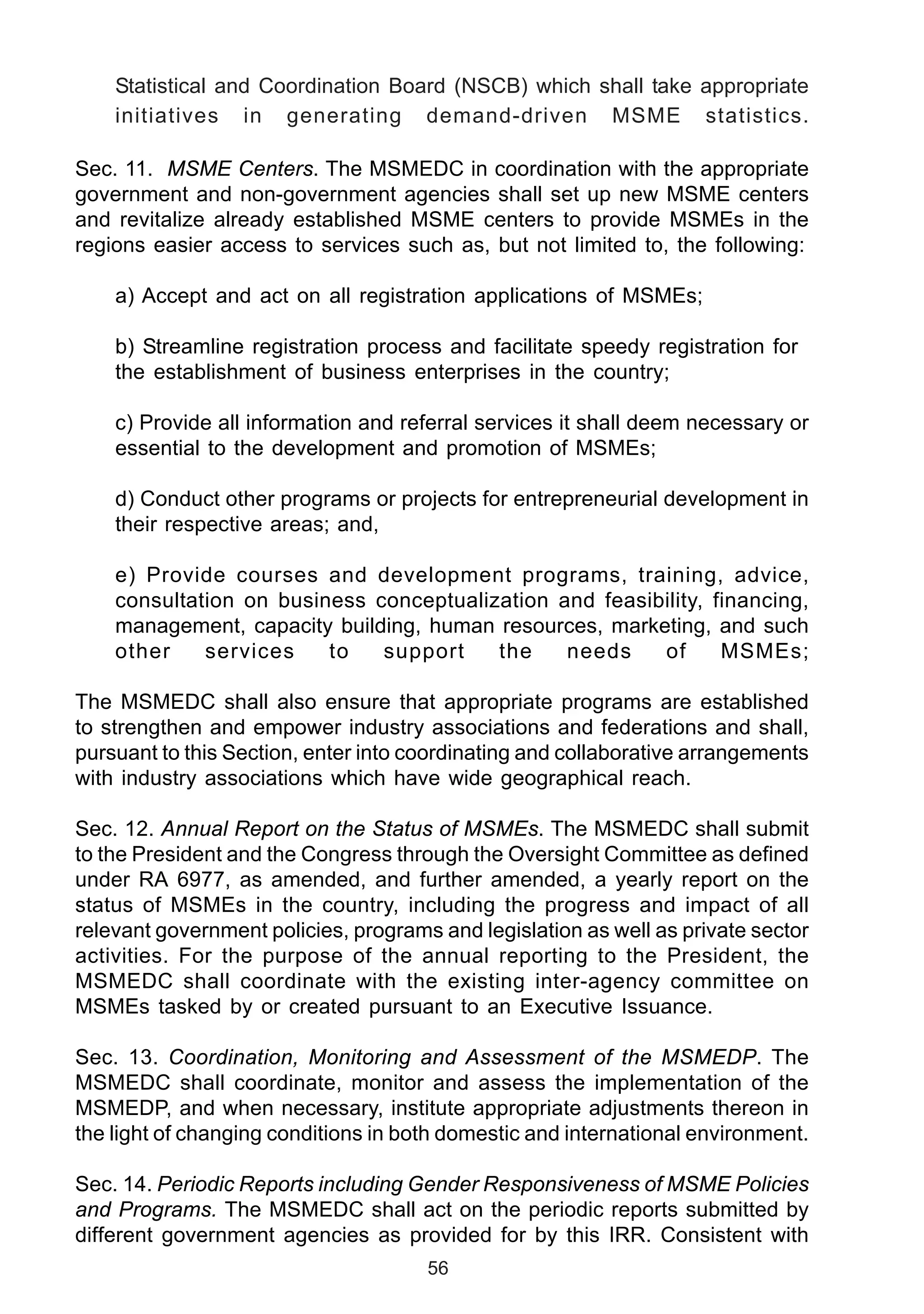 Magna Carta for MSME's (2010) R.A. 9501 | PDF