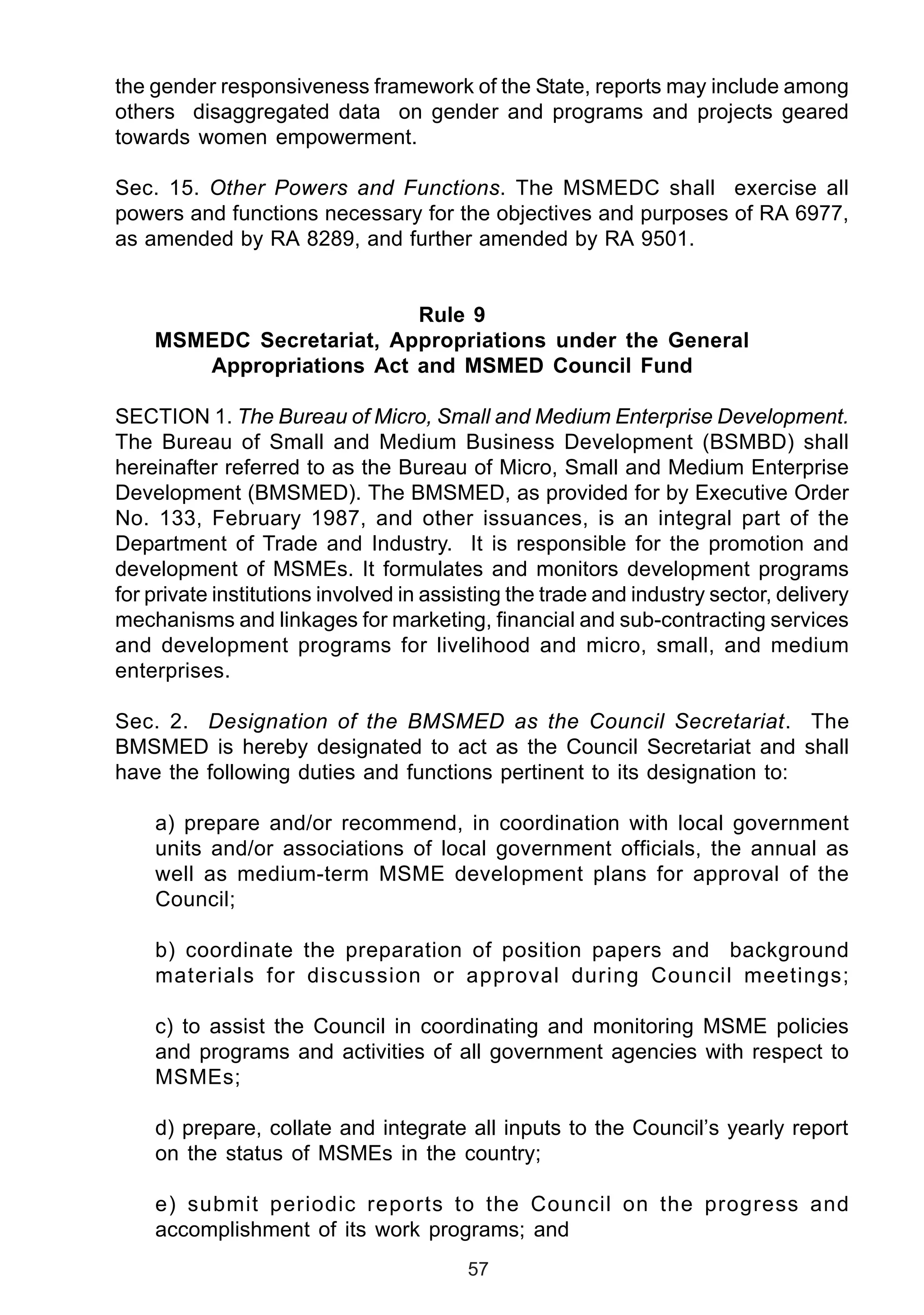 Magna Carta for MSME's (2010) R.A. 9501 | PDF