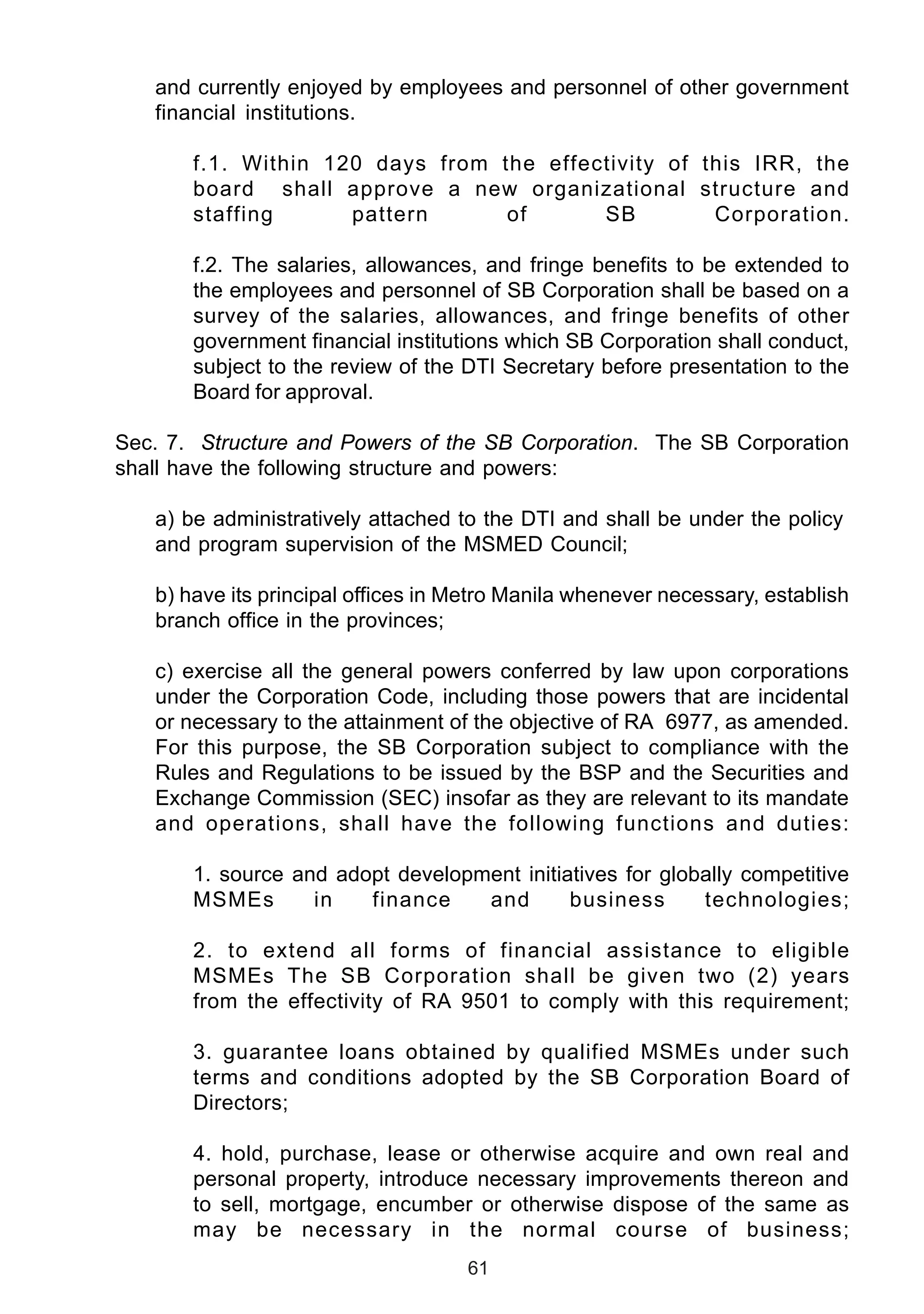 Magna Carta for MSME's (2010) R.A. 9501 | PDF