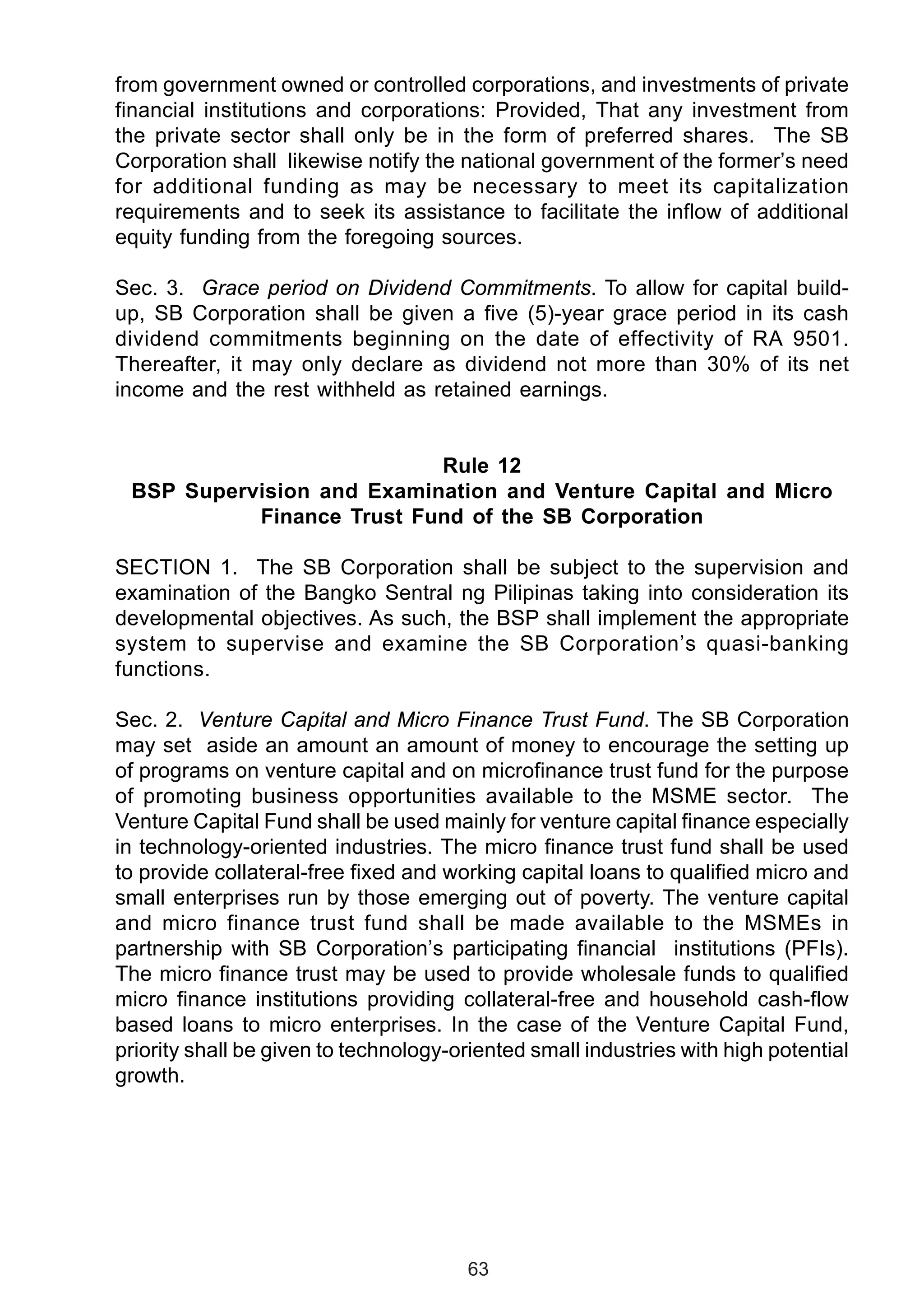 Magna Carta for MSME's (2010) R.A. 9501 | PDF