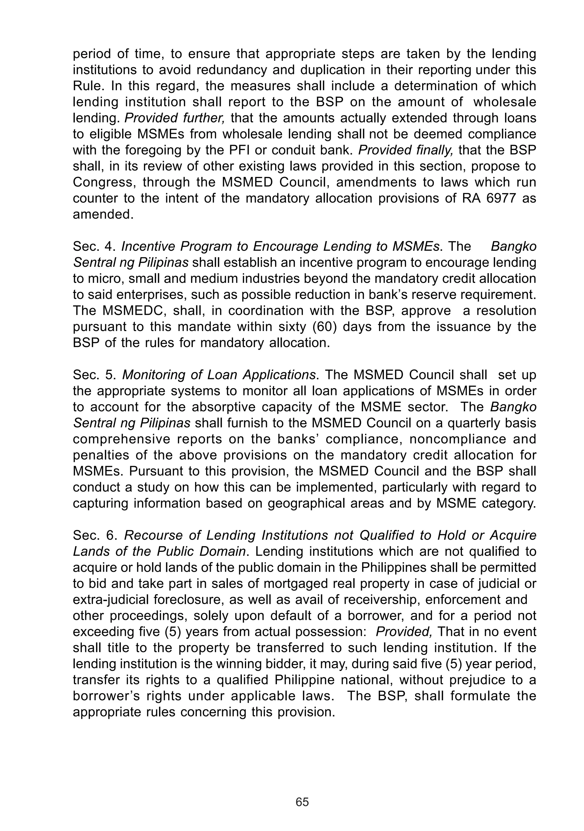 Magna Carta for MSME's (2010) R.A. 9501 | PDF