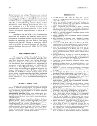 2010 rheumatoid arthritis classification criteria | PDF