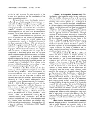 2010 rheumatoid arthritis classification criteria | PDF