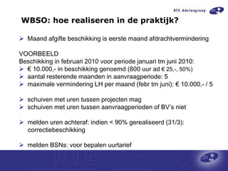 2010 rte adviesgroep wbso | PPSX | Business | Business and Finance