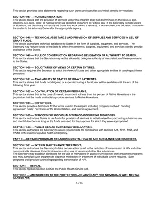 2010 samhsa section by section final | PDF
