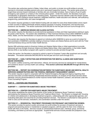 2010 samhsa section by section final | PDF