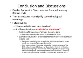 Literary structure of the Bible (chiasm, chiasmus) | PDF