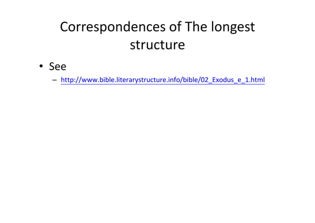 Literary structure of the Bible (chiasm, chiasmus) | PDF | Christianity ...