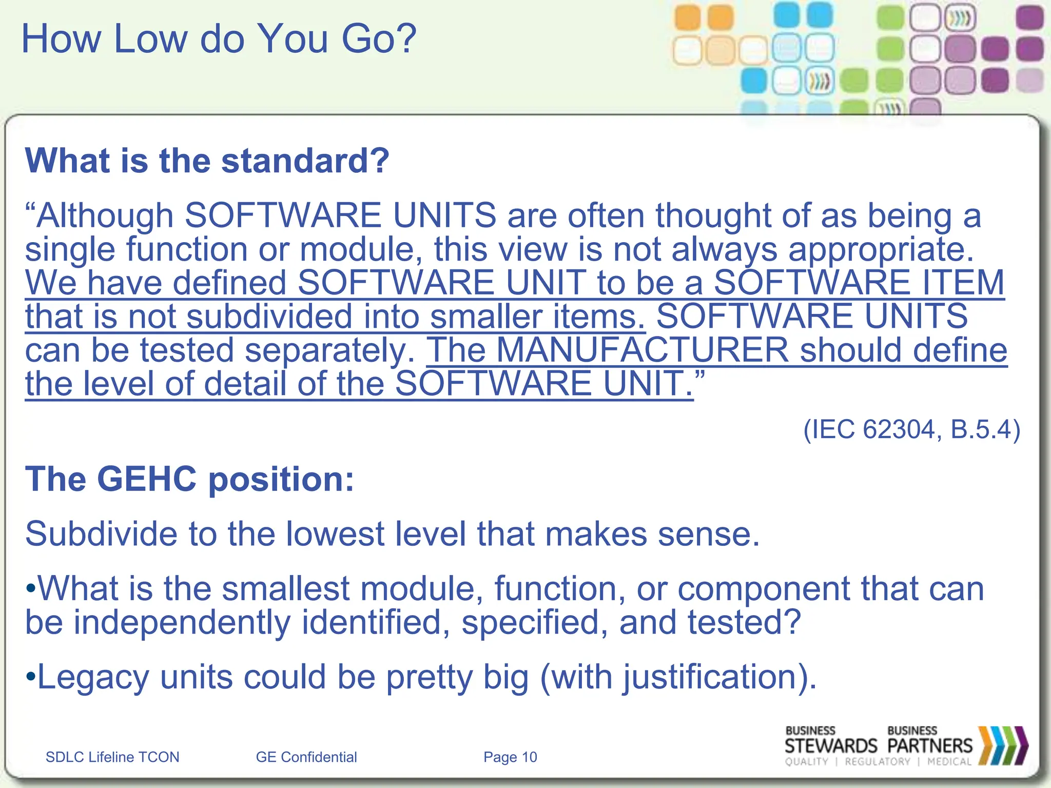 2010 SDLC Lifeline Mater Deck for knowledge sharing | PPT