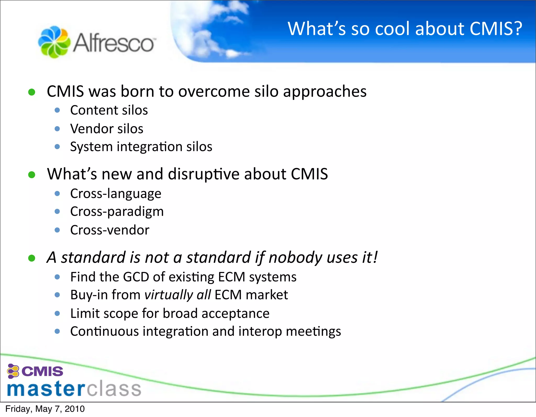 CMIS is here, did you know? | PDF