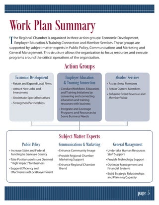 2010-2011 Genesee Regional Chamber of Commerce Strategic Plan | PDF