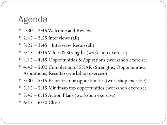 Non-Profit Strategic Planning Session Template (Appreciative Inquiry) | PPT