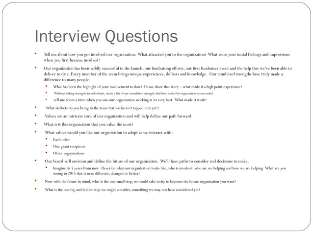 Non-Profit Strategic Planning Session Template (Appreciative Inquiry)