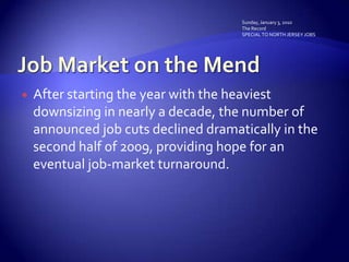 2010 Tech Career Outlook | PPT