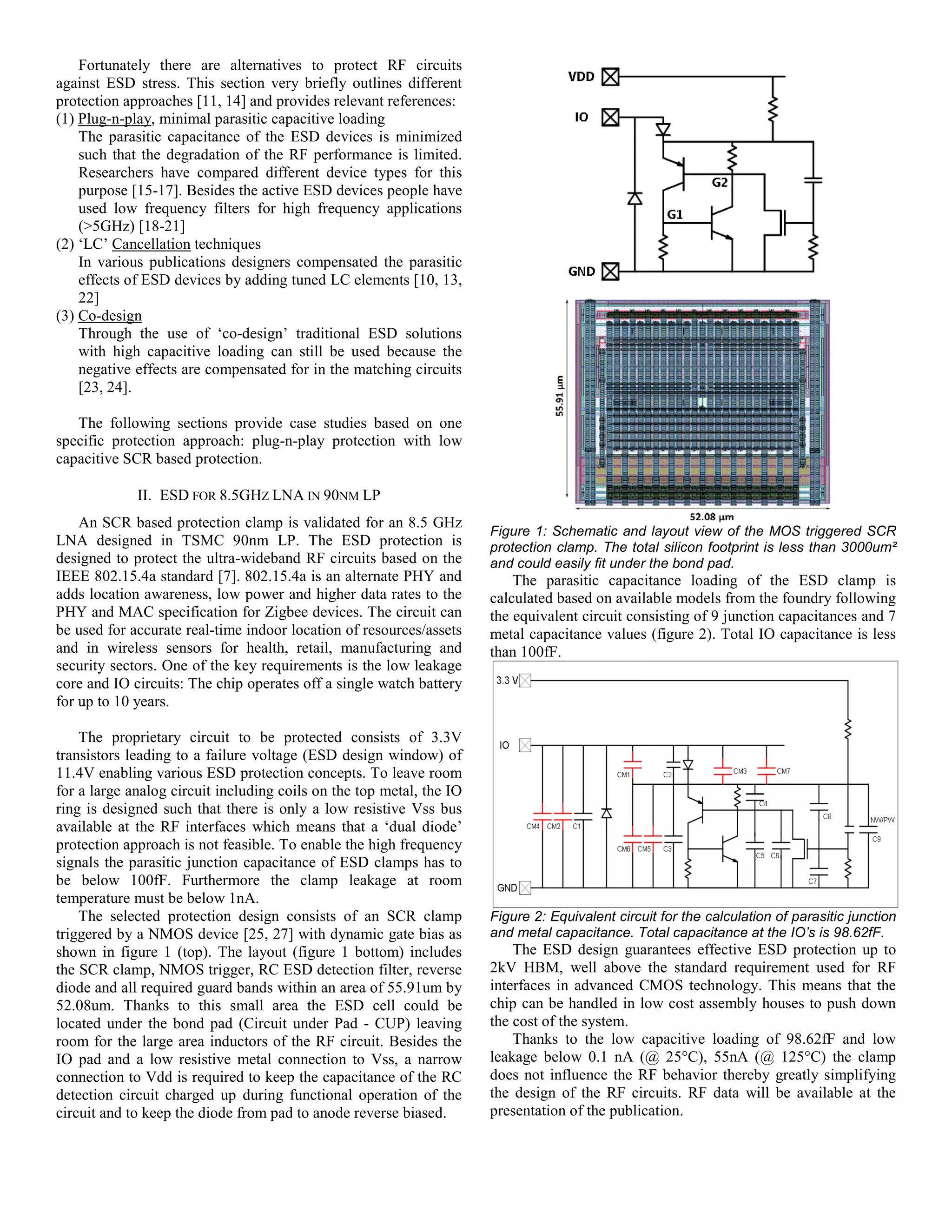 On-chip ESD protection for LNA | PDF