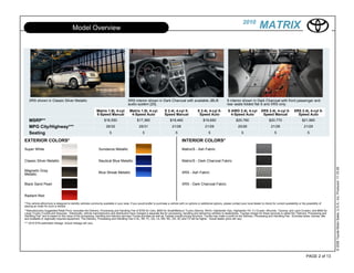 2010 Toyota Matrix | PDF