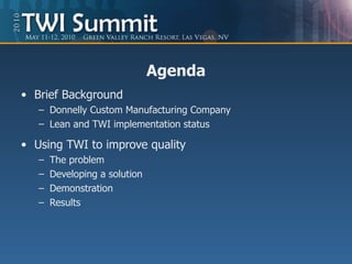 2010 Twi Summit Final Handout The Twi Connection With Problem Solving | PPT