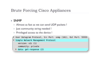 SNMP : Simple Network Mediated (Cisco) Pwnage | PDF | Information and Network Security | Computing
