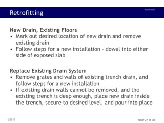 Norstar U Shaped Drains | PPT