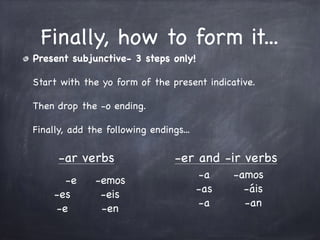 Spanish 3 - Subjuntivo en Español | PDF