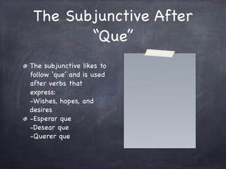 Spanish 3 - Subjuntivo en Español | PDF