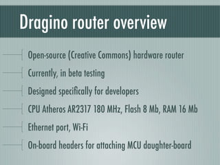 2011 01-24 dragino | PPT