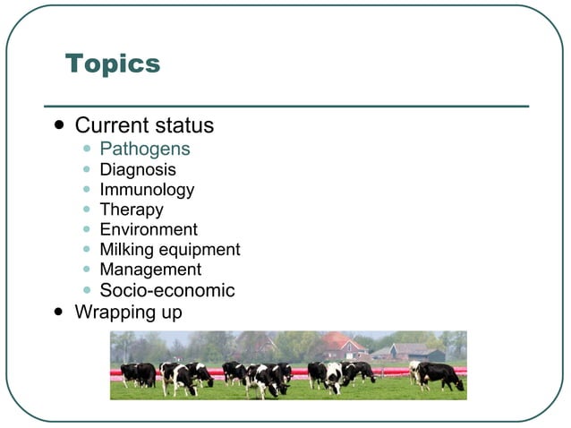 Current status and future challenges in mastitis research | PPT ...