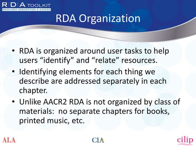 AACR2 to RDA: Using the RDA Toolkit
