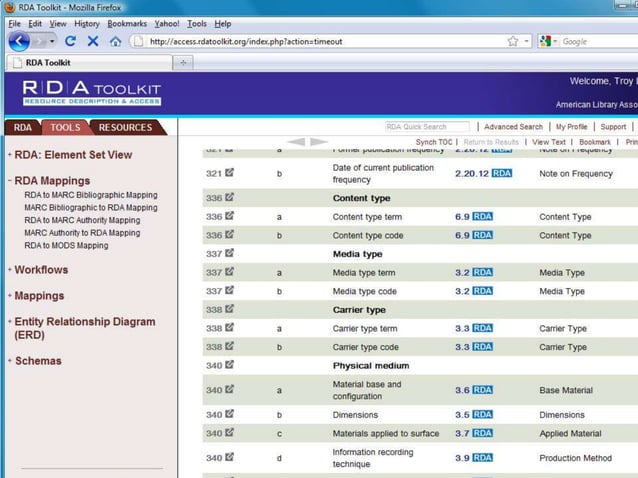 AACR2 to RDA: Using the RDA Toolkit