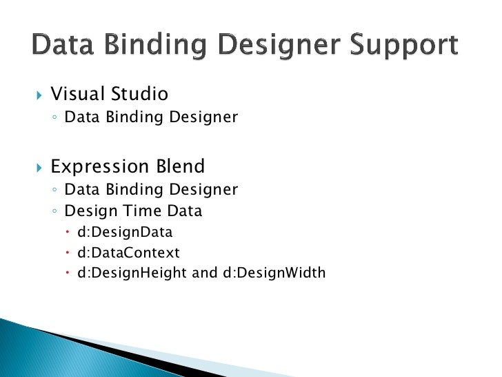 Data Binding In Silverlight