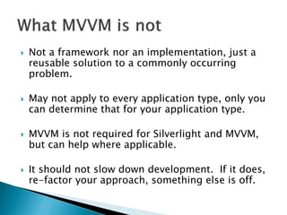 Introduction To MVVM | PDF | Computing | Technology & Computing